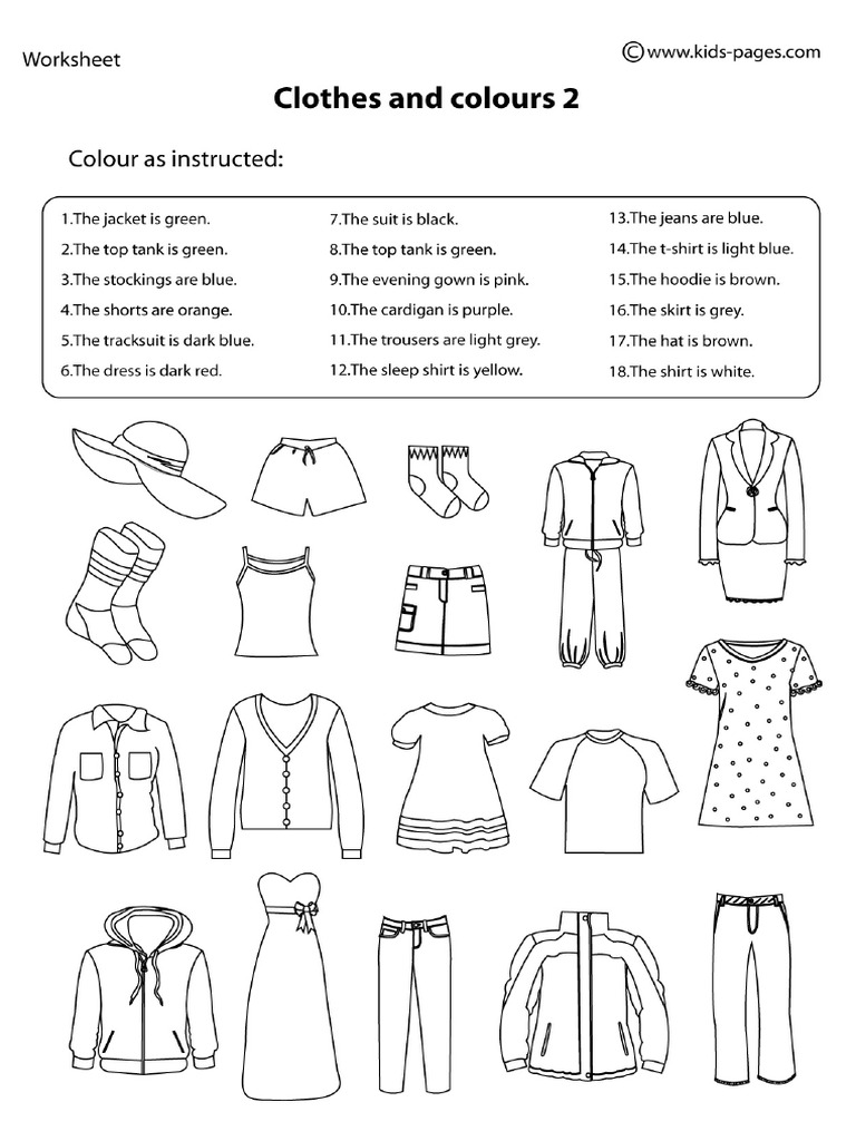 Clothes Colours Look Starter | PDF