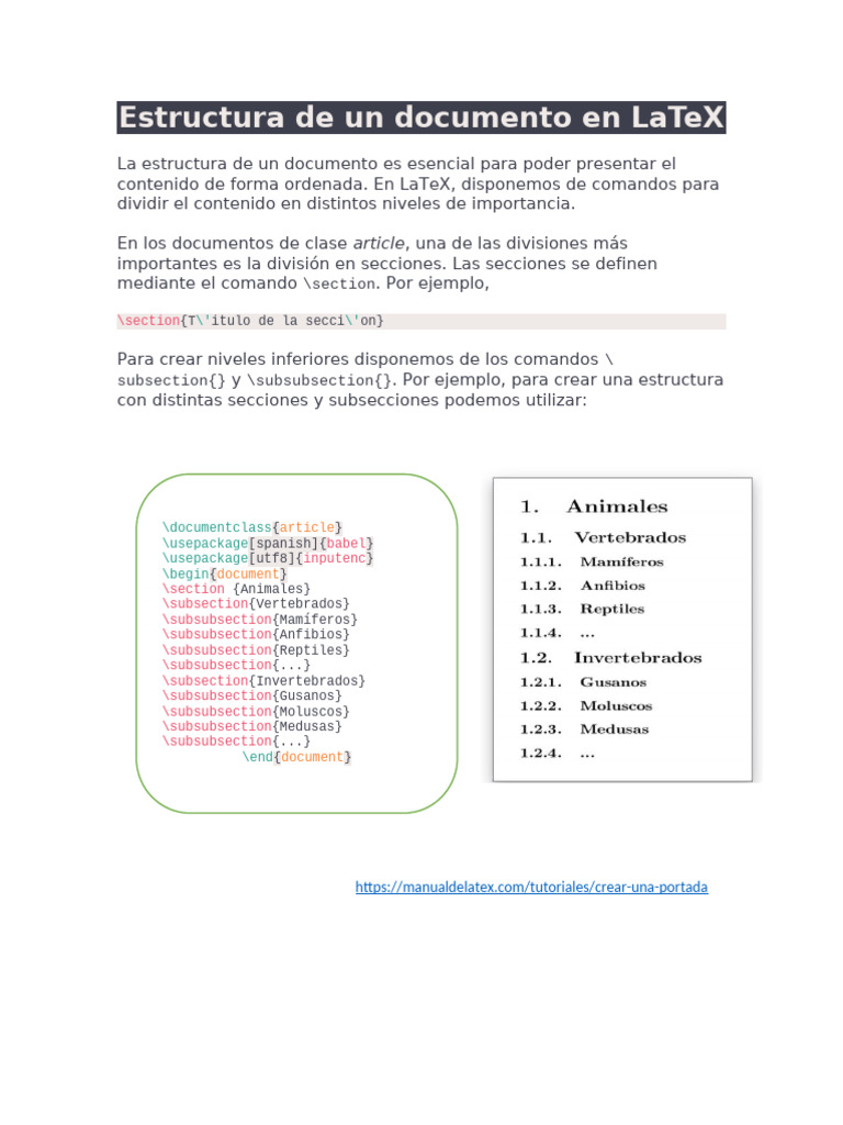 Documento Latex para Clases | PDF