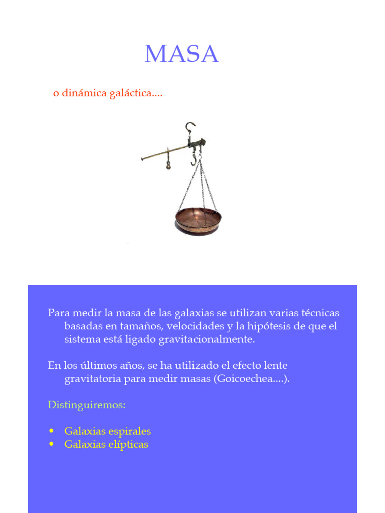 AE6-Masa.ppt | PDF | Galaxia | Materia oscura