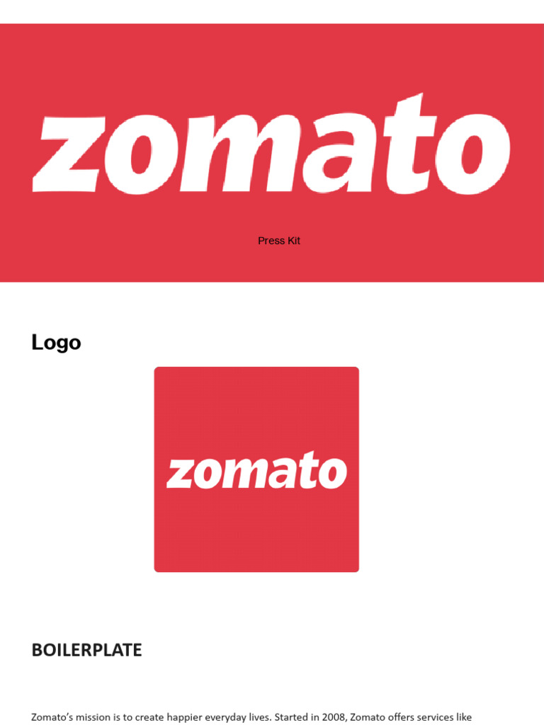 Zomato Press Kit Overview | PDF | Business | Economies