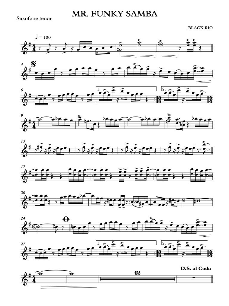 MR Funky Samba Partes | PDF