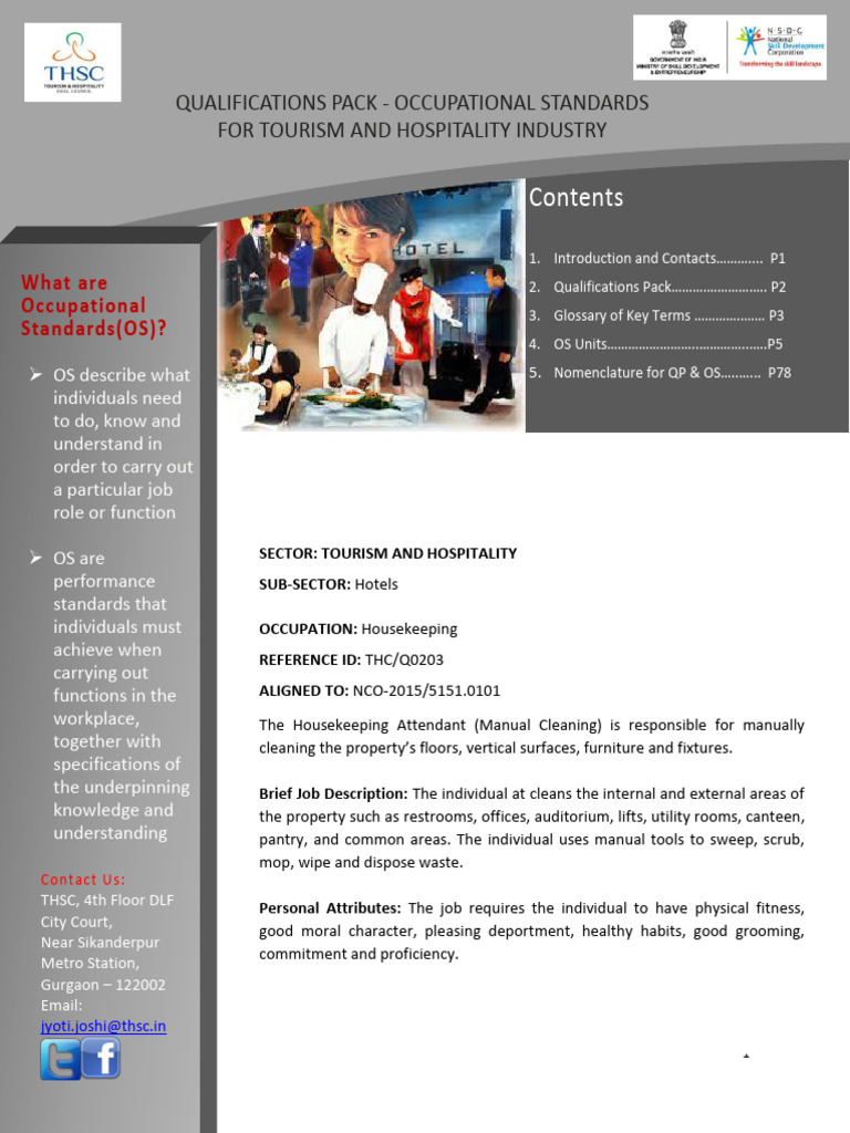 QP-Housekeeping Attendant (Manual Cleaning) - Min | PDF | Housekeeping ...
