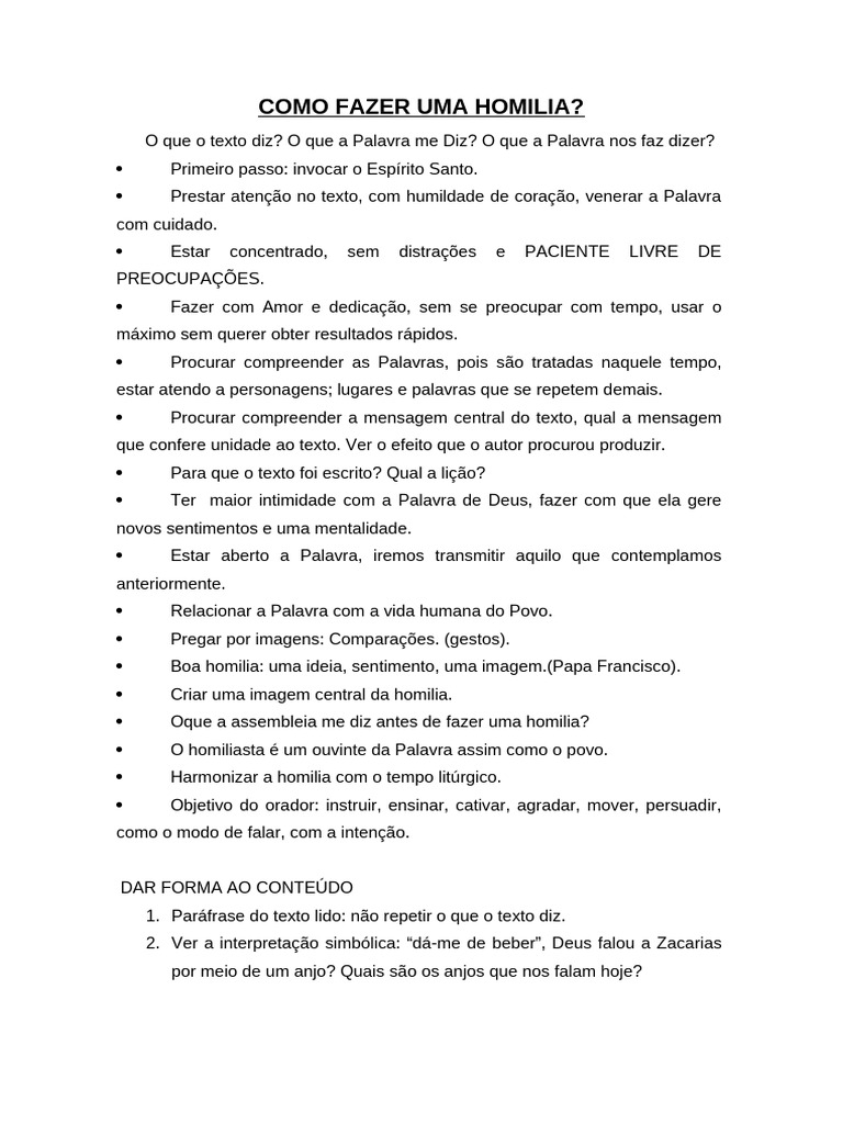 Guia Prático para Fazer Homilias | PDF | Deus | Imagem
