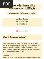Demonetization Project Class12 Economics | PDF