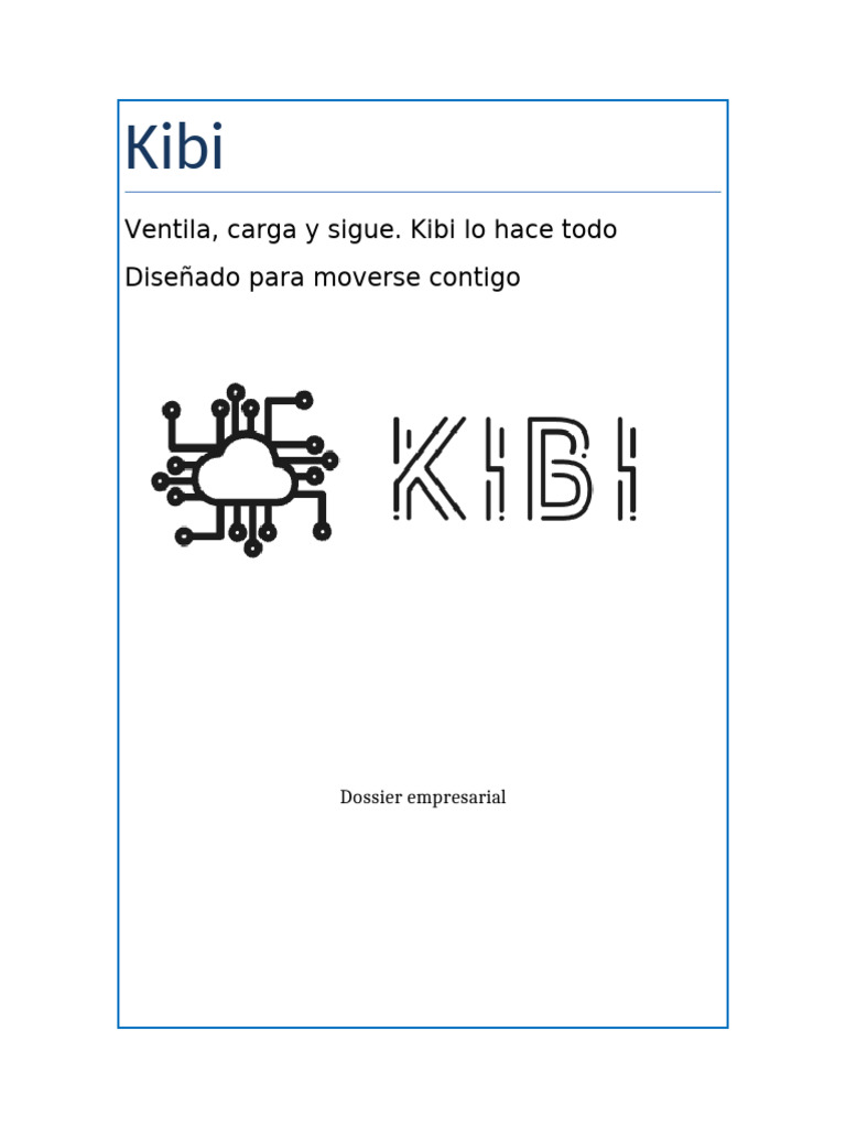 Kibi: Ventiladores Portátiles Multifuncionales | PDF | Aluminio ...