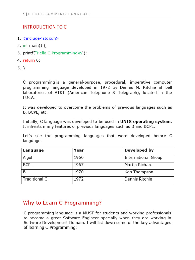 Programming in C, 2nd Edition (2020) Nilkani Mort | PDF | Parameter (Computer Programming ...