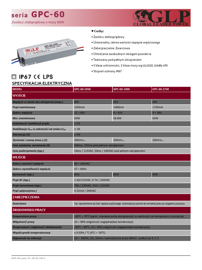 GPC-60-spec-PL 2 | PDF