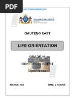 Grade 12 Life Orientation Test 2025 | PDF