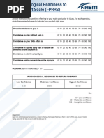 Anterior Cruciate Ligament Return To Sport After Injury (ACL-RSI) | PDF ...