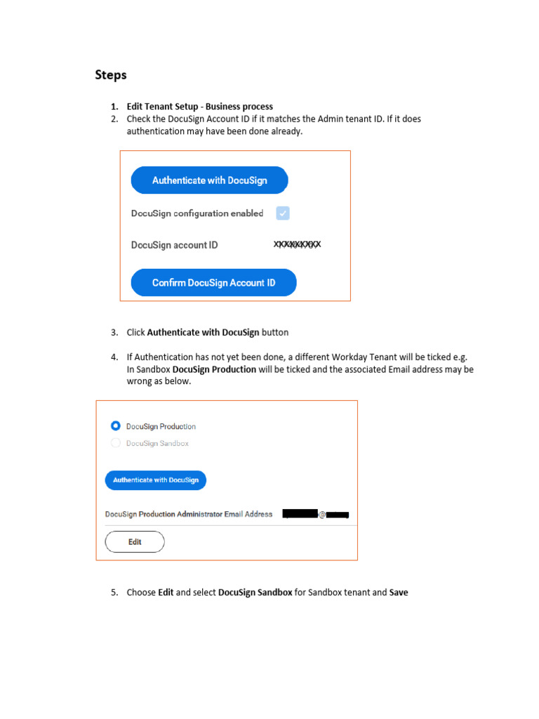 Workday DocuSign Authentication | PDF