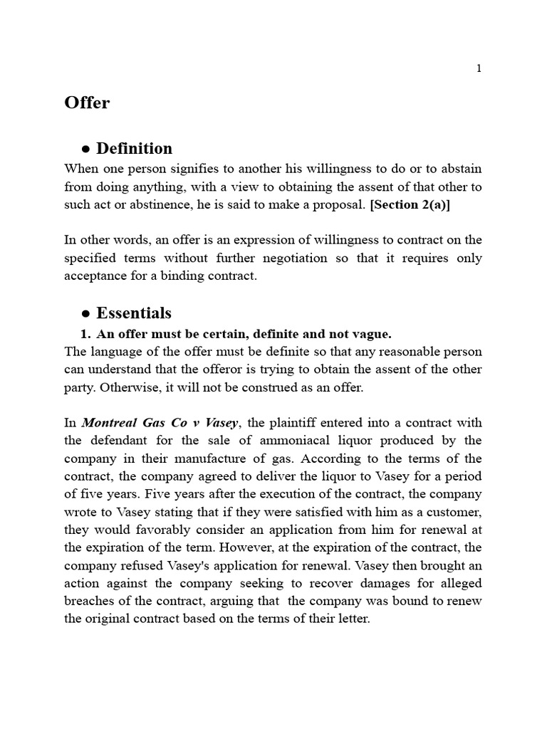 104 - Law of Contract | PDF | Auction | Offer And Acceptance