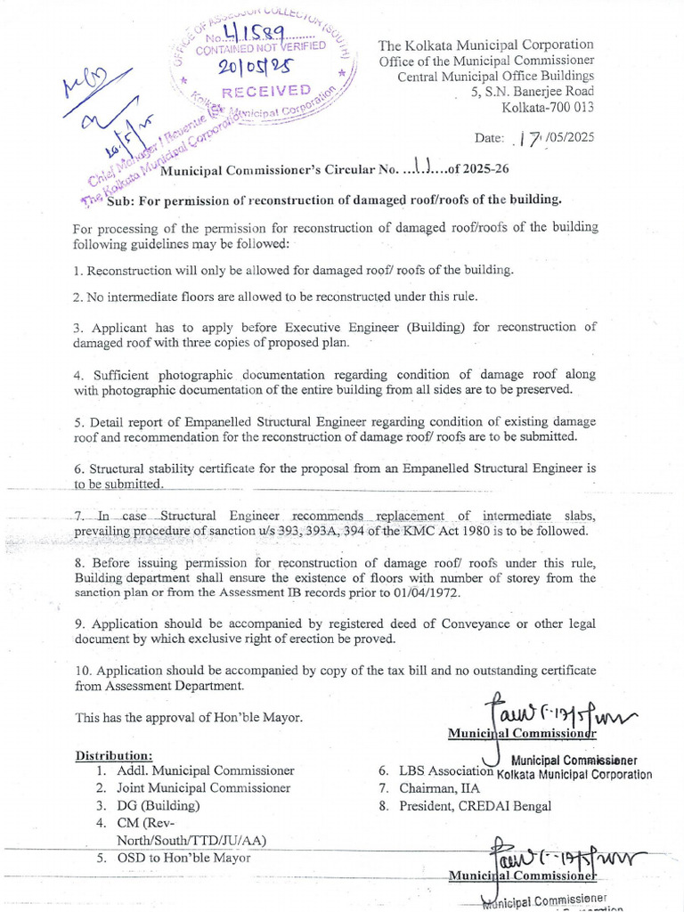 MC Circular - 11 Dated 17-5-2025 | PDF