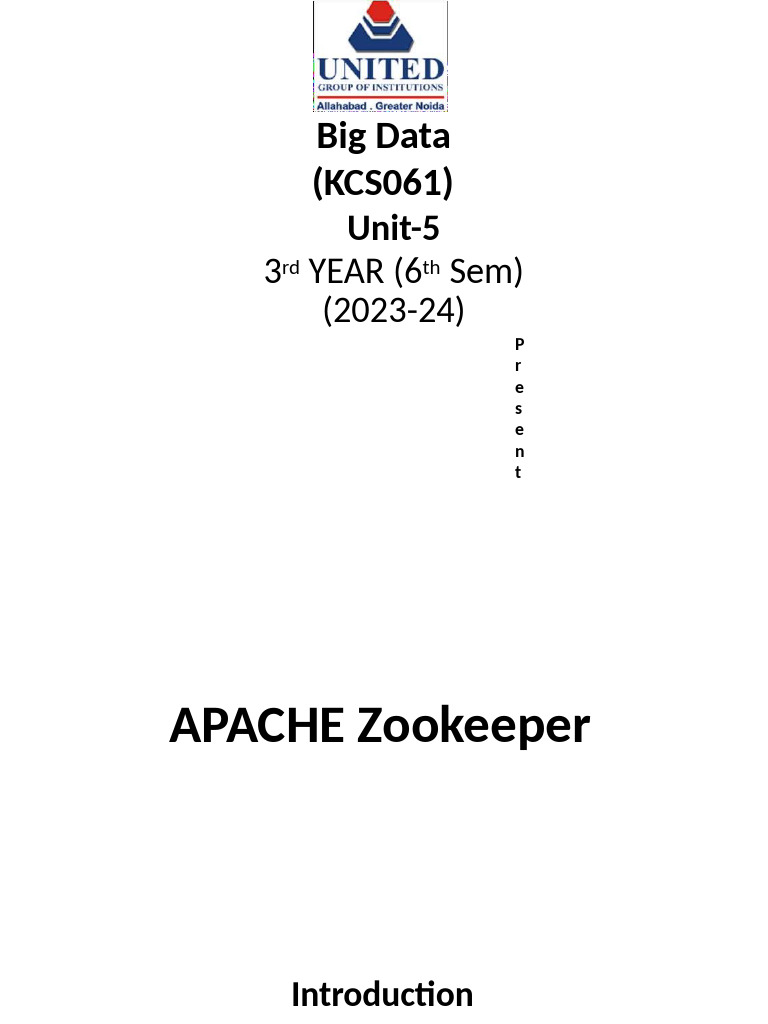 Unit 5 Lecture No-4 (Zookeeper) | PDF | Network Architecture | Information Technology