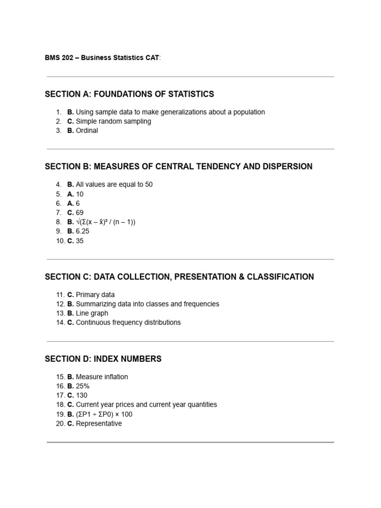 Bms 202 Cat 2 | PDF