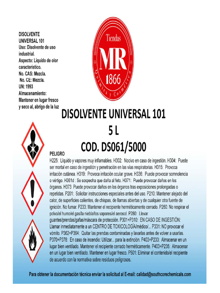 Disolvente Universal | PDF