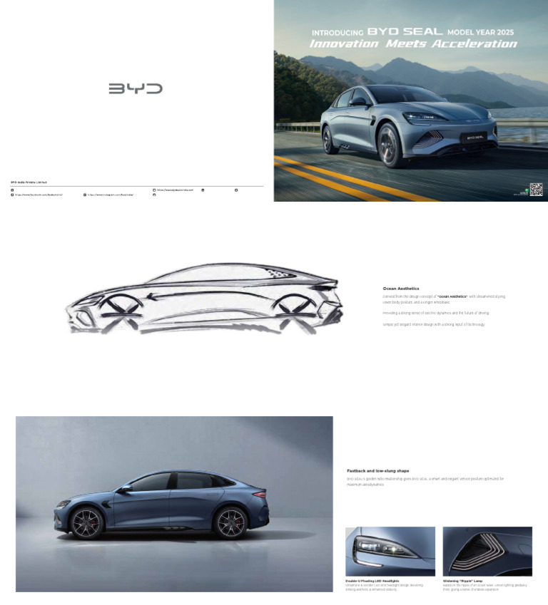 BYD Seal: Ocean Aesthetics Overview | PDF | Battery Charger | Seat Belt