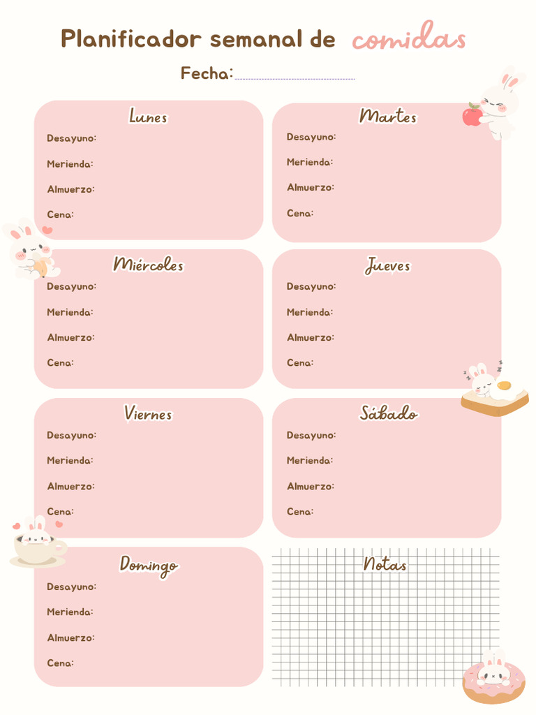 Planificador de Comidas | PDF