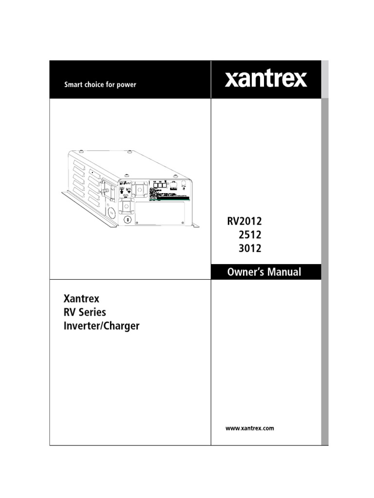 Xantrex Trace Rv2012 Manual | PDF | Battery Charger | Power Inverter