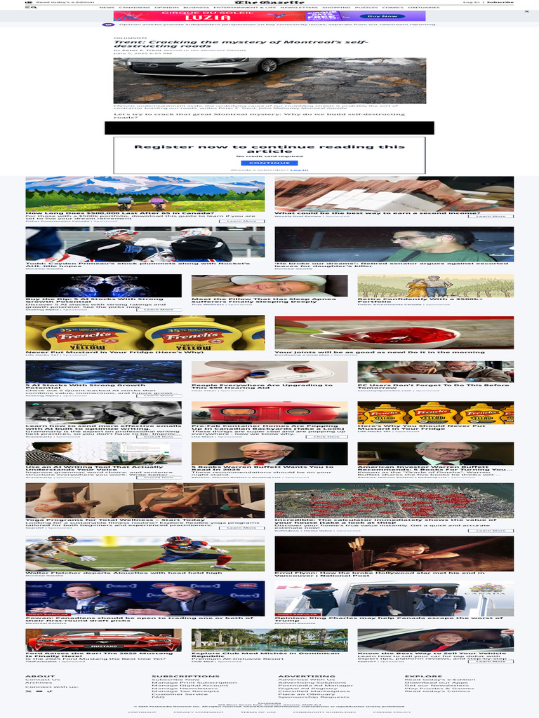 Trent: Cracking The Mystery of Montreal's Self-Destructing Roads - Montreal Gazette | PDF ...