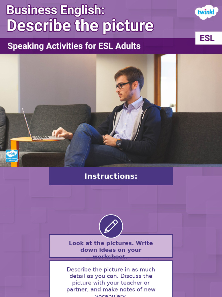 Business English - Describe The Picture | PDF