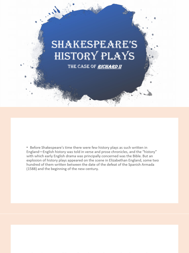 Shakespeare's History Plays | PDF | Shakespearean History