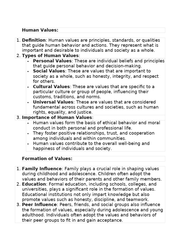 Human Values Unit 2 BECSR | PDF | Aesthetics | Knowledge