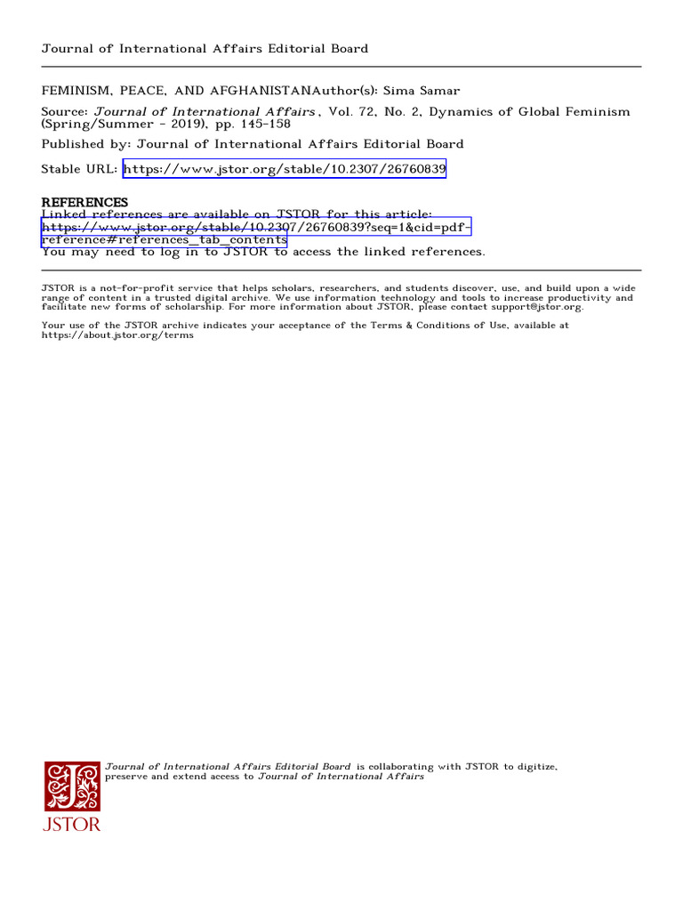 Samar FEMINISMPEACEAFGHANISTAN | PDF | People's Democratic Party Of ...