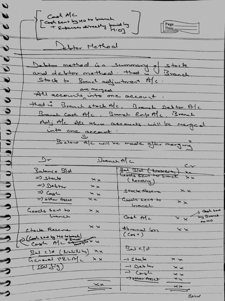 Branch Accounting Part 2 Notes | PDF
