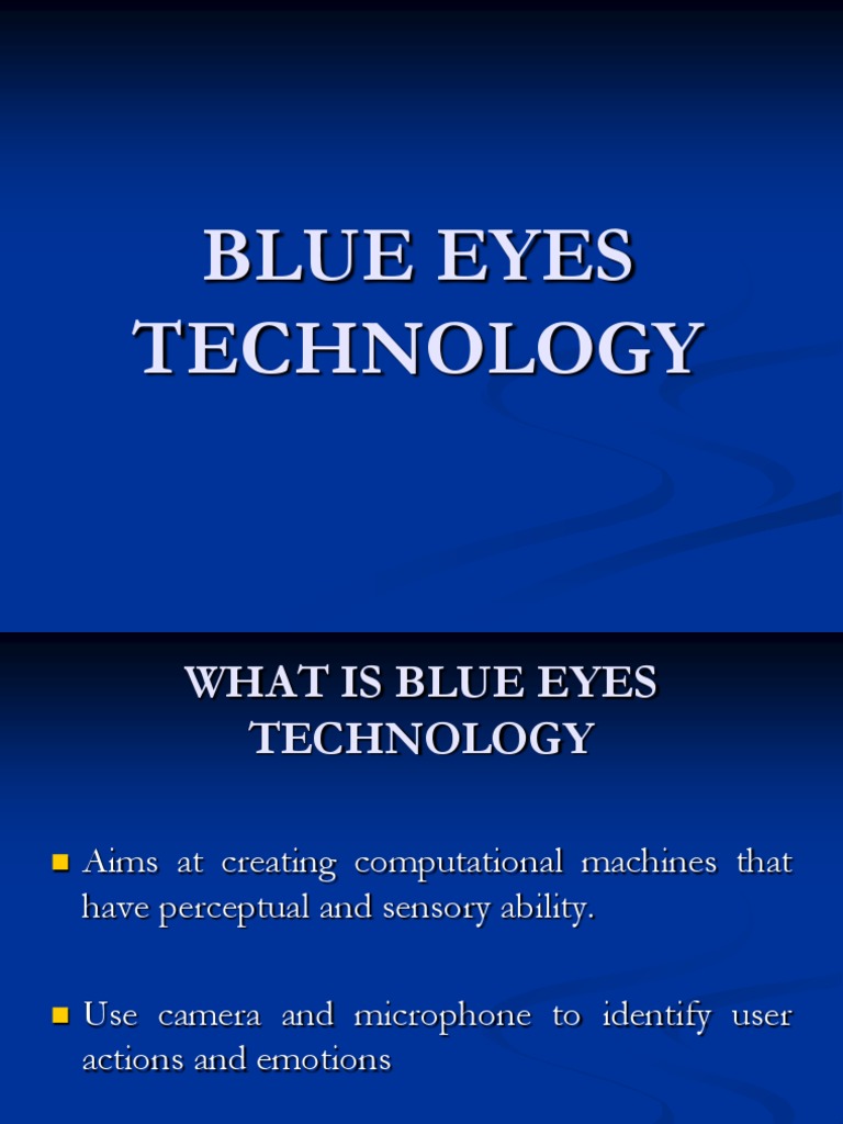 Blue Eyes Technology Overview | PDF | Speech Recognition | Emotions