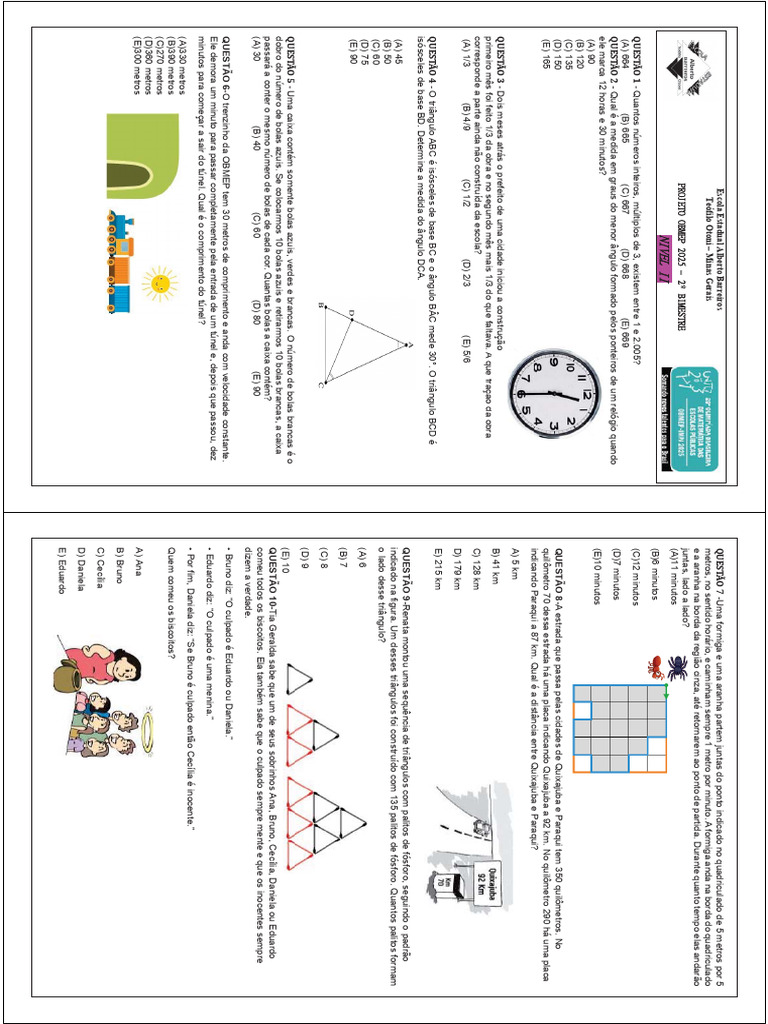 Apostila Obmep - NV 02 (2x1) | PDF | Triângulo