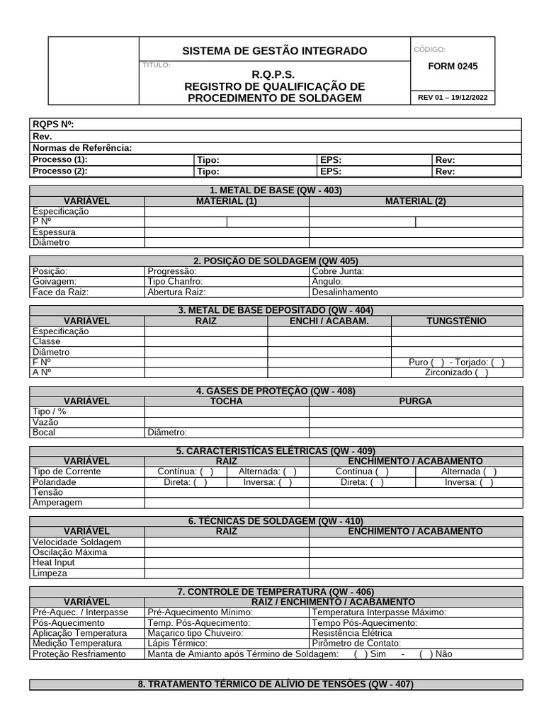 FORM 0245.r01 R.Q.P.S. - Registro de Qualificacao de Procedimento de ...