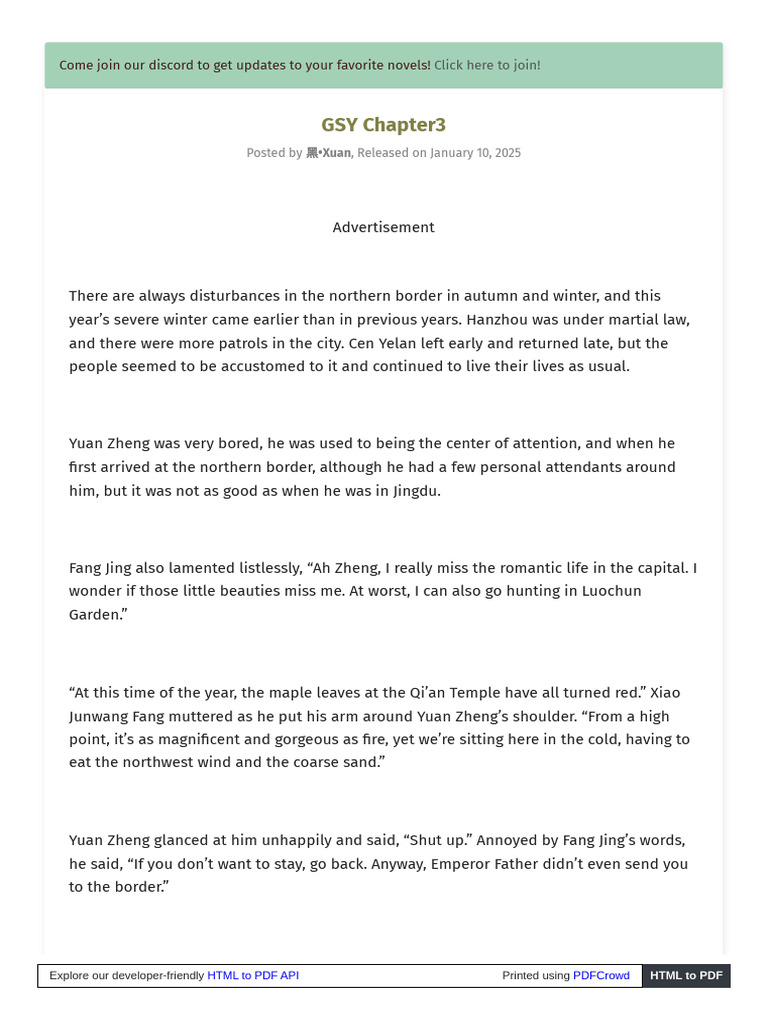 Knoxt Space Guan Shan Yue Chapter 3 | PDF