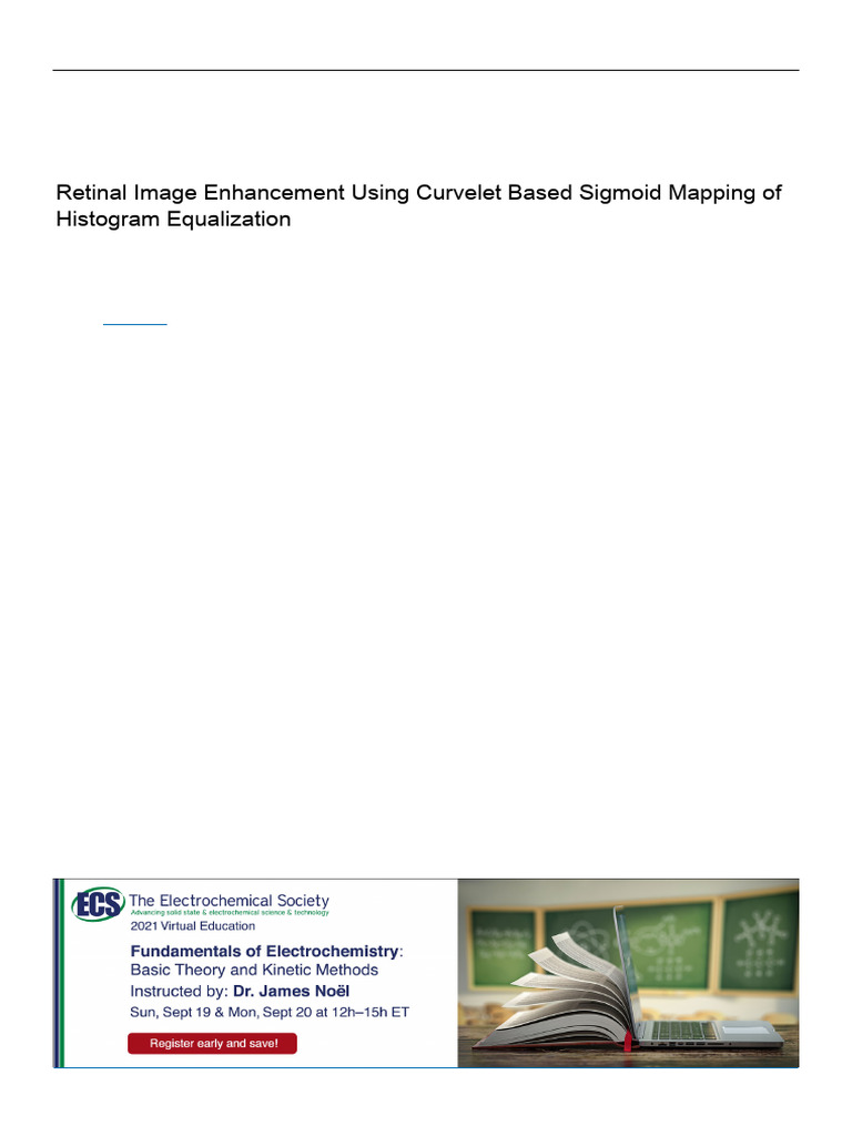 Retinal Image Enhancement | PDF | Computer Graphics | Imaging
