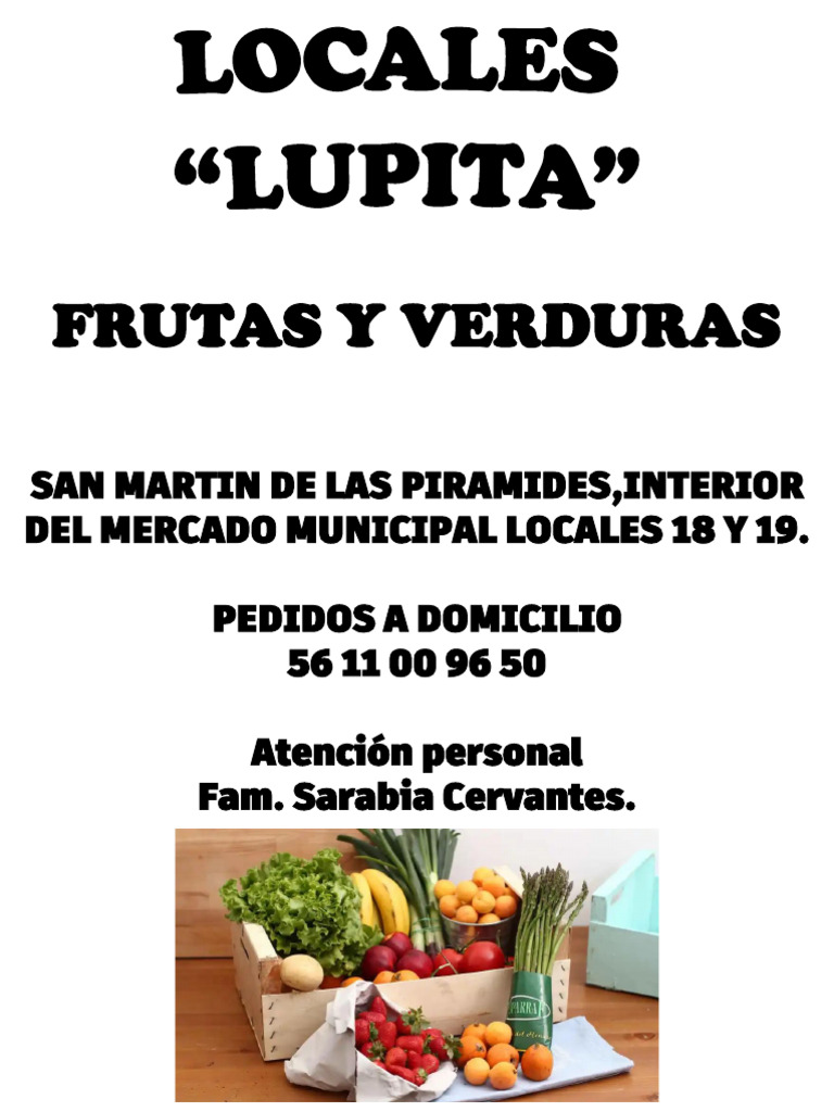 Frutas Y Verduras A Domicilio En San Martín Pdf