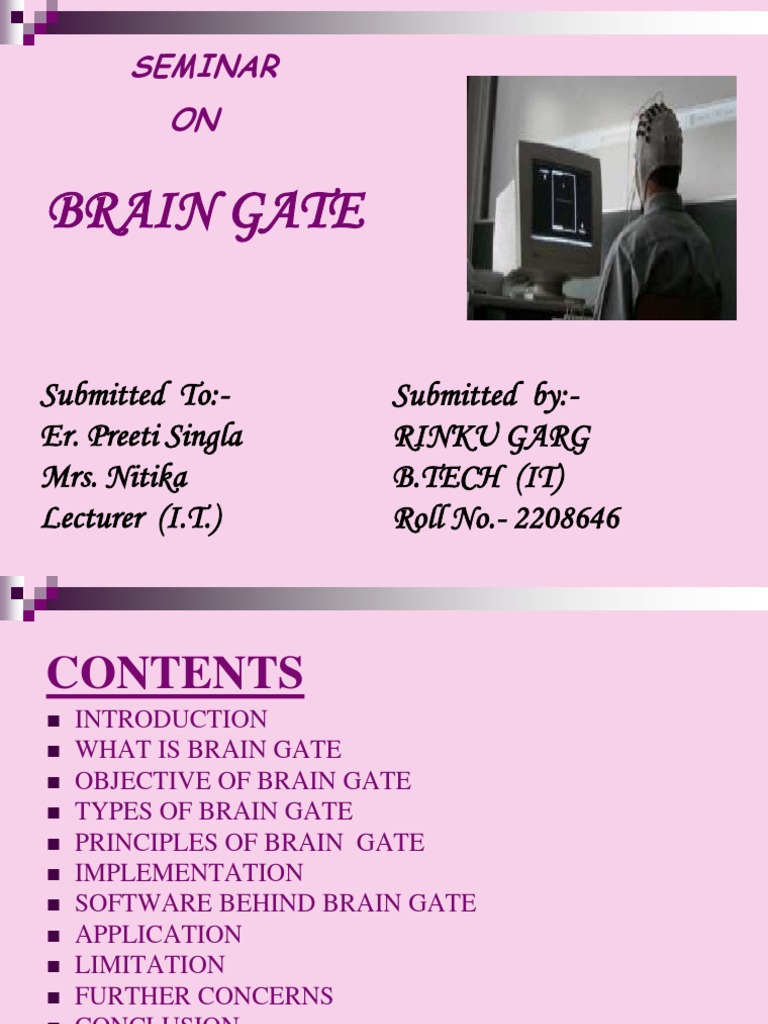 Brain Gate: Revolutionizing BCI Technology | PDF | Brain | Neuroscience