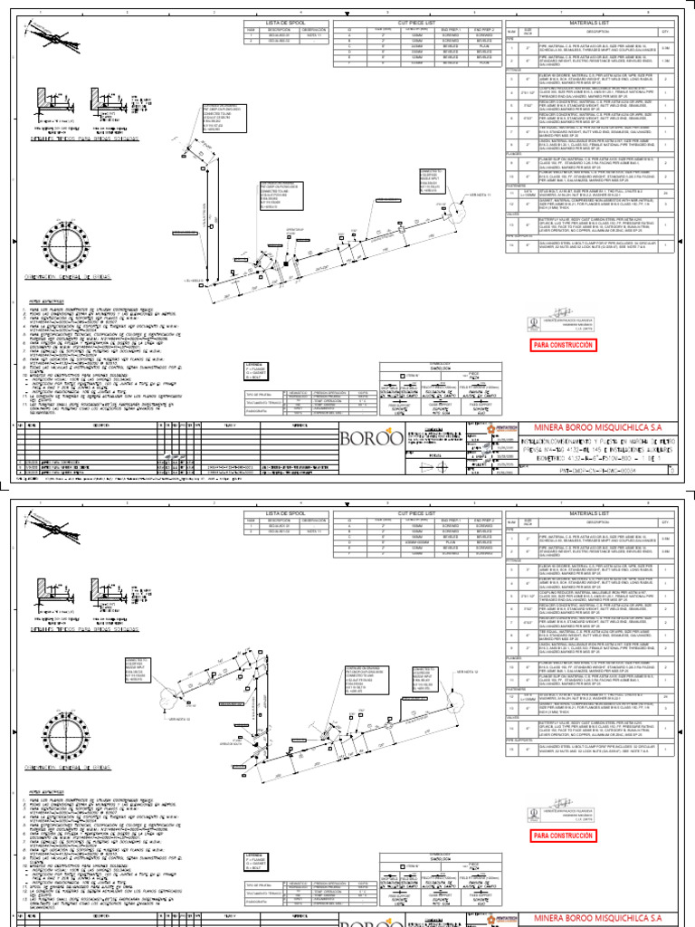 Galvanizado Spool Boroo | PDF | Pipe (Fluid Conveyance) | Building Materials