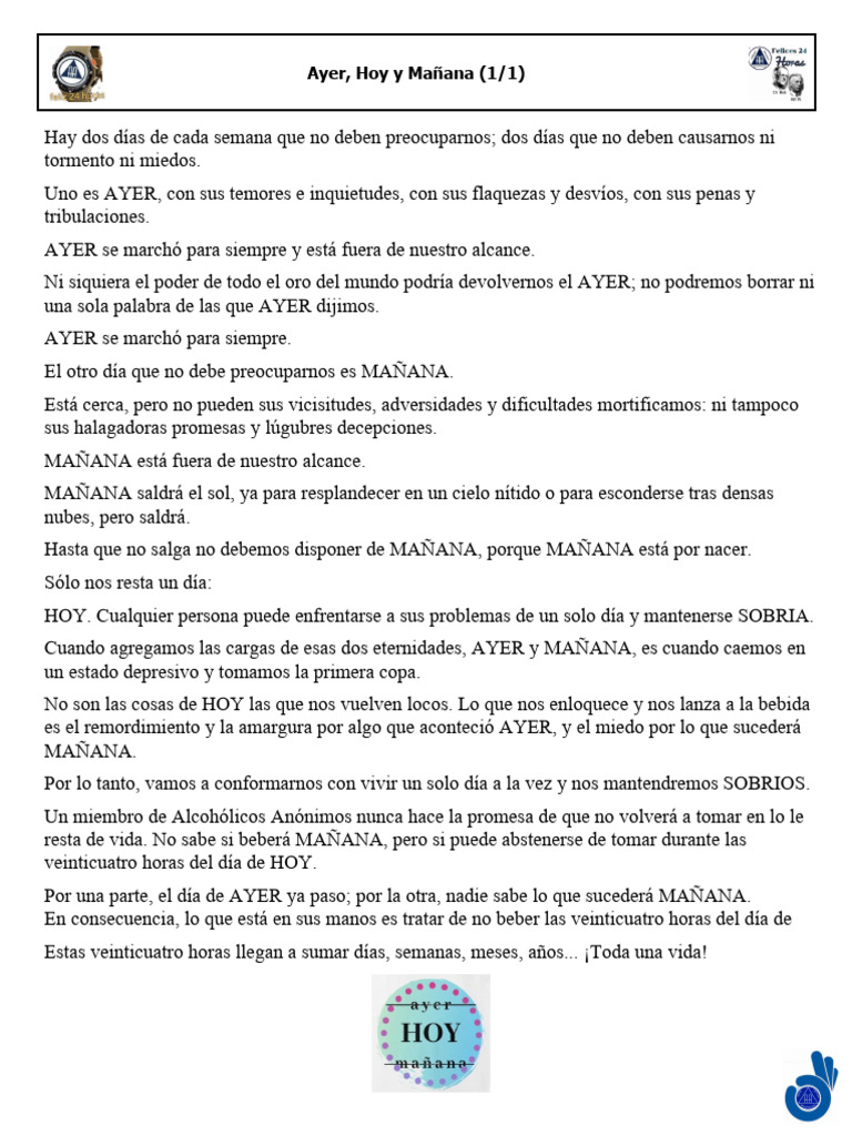 Ayer Hoy y Manana | PDF