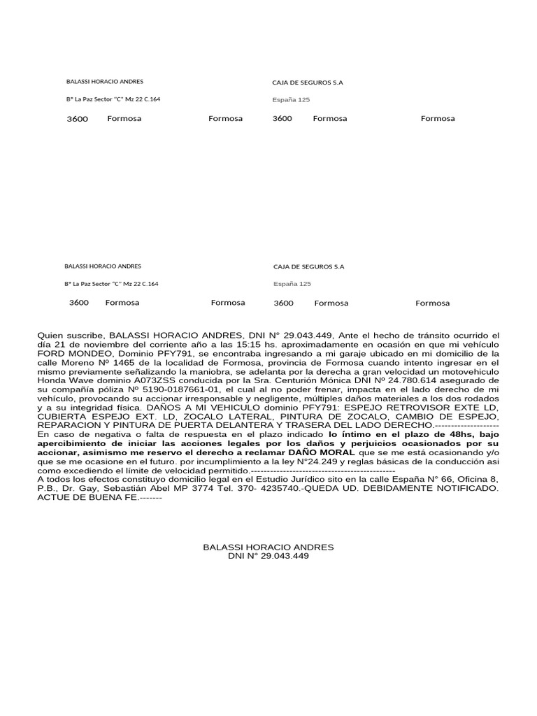 CD Sanchez Siniestro | PDF