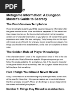 D&D 5E Trap Design Guide | PDF | Dungeons & Dragons | Trapping