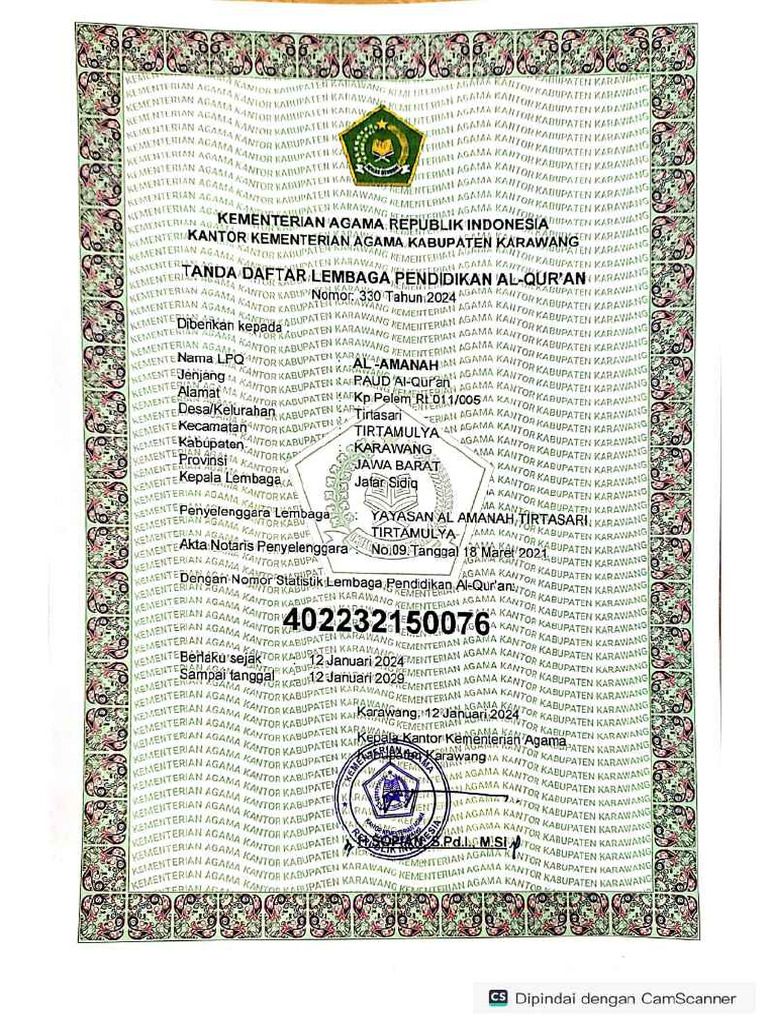 SK Dan Piagam AL-AMANAH - 2 - 11zon | PDF