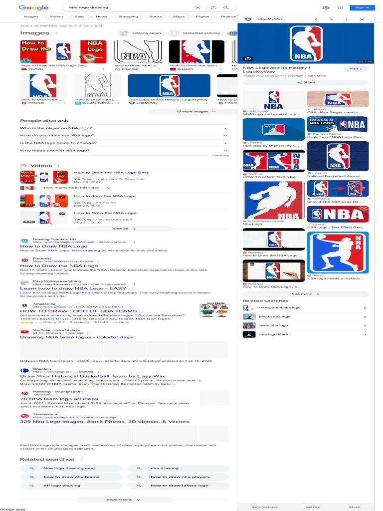 Easy Guide to Drawing the NBA Logo | PDF | National Basketball Association