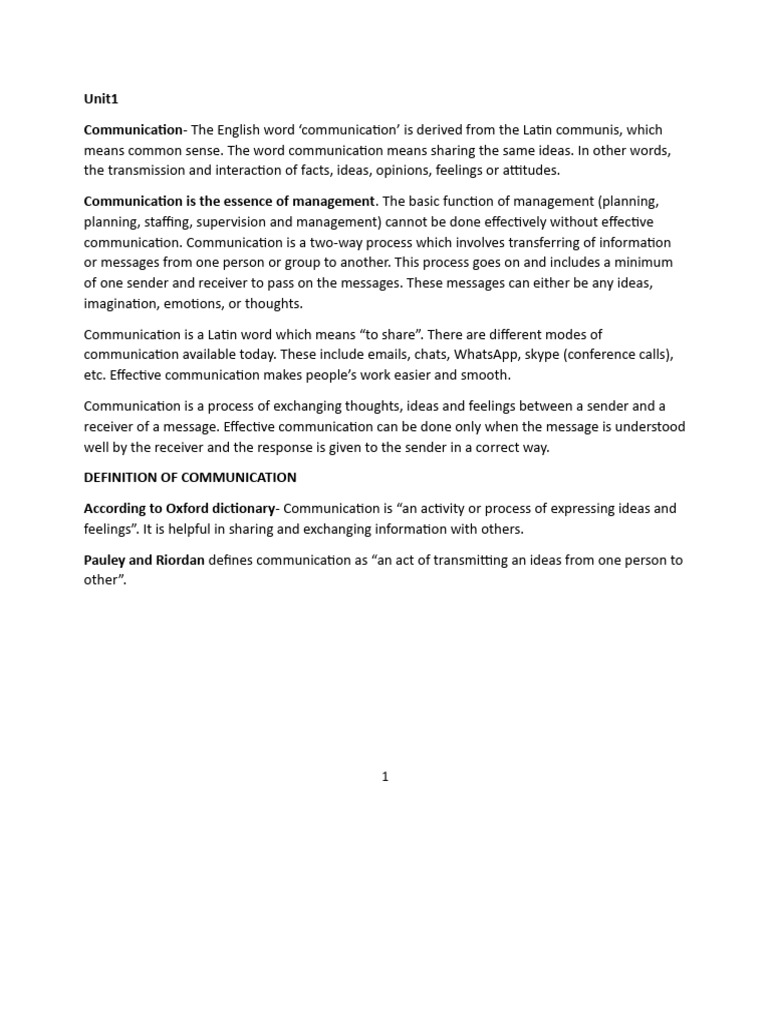 Communication | PDF | Technical Communication | Communication