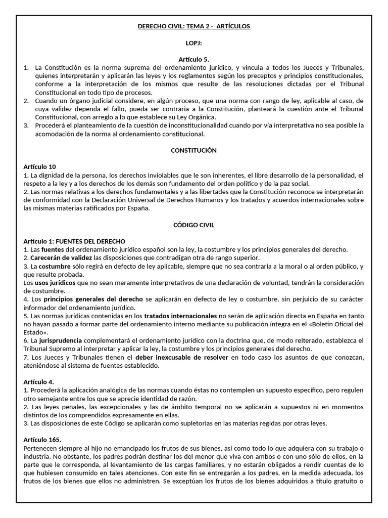 Art 2 | PDF | Constitución | Justicia