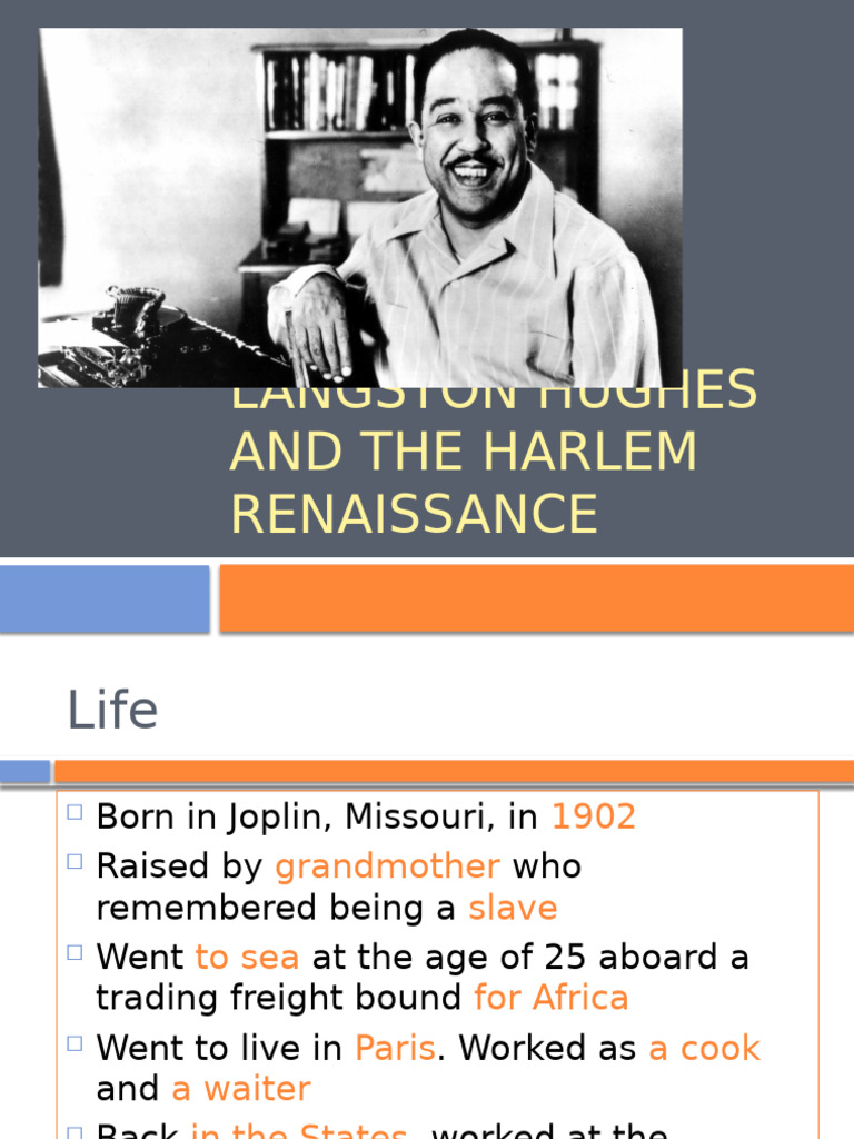 Langston Hughes and Harlem Renaissance | PDF