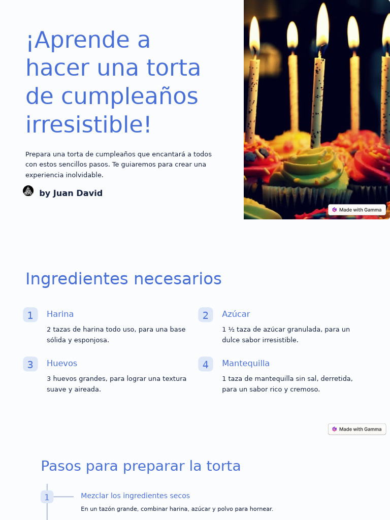 Aprende a Hacer Una Torta de Cumpleanos Irresistible | PDF