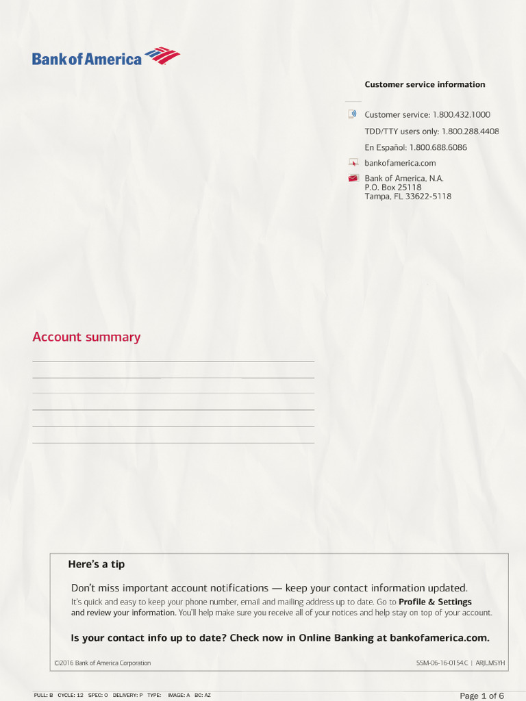Bank of America | PDF