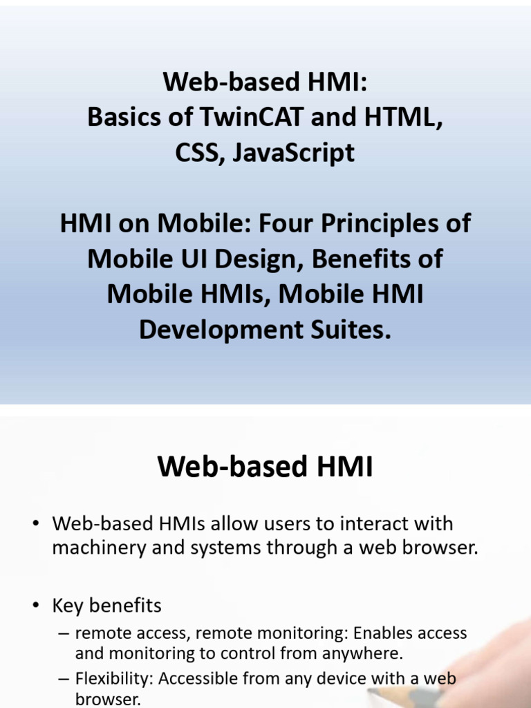 UNIT4 HMI User Interface 2 | PDF | Html Element | Programmable Logic Controller