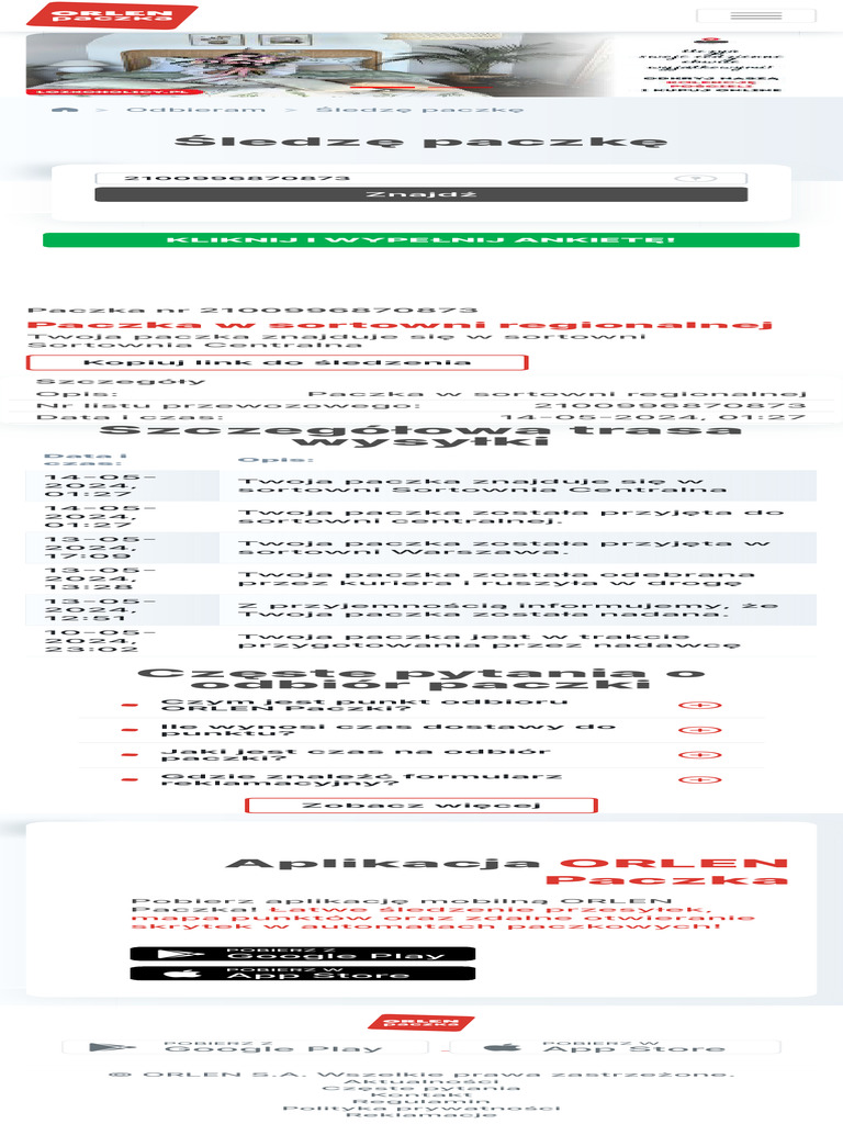 Śledź Paczkę - ORLEN Paczka 2 | PDF