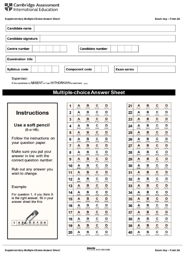 MCQ Supplementary Sheet v0 Yozrgfkcu1pc1 1 | PDF
