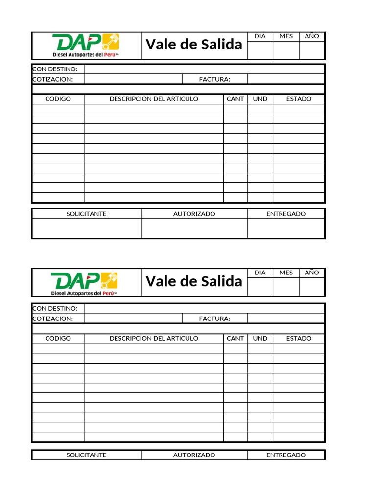 Vale Salida | PDF